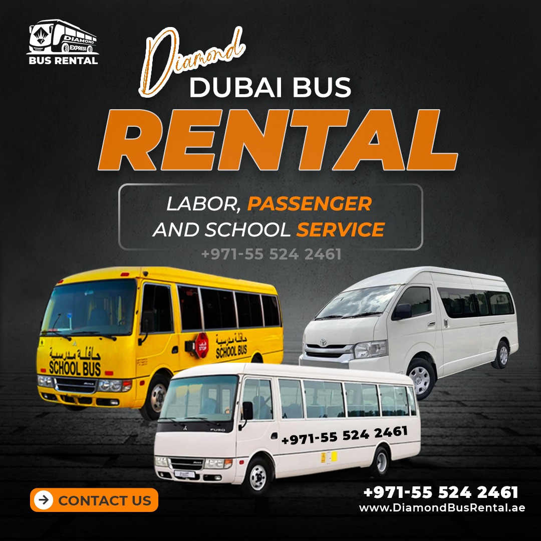15 Seater Van for Rent in Dubai - Dubai bus rental